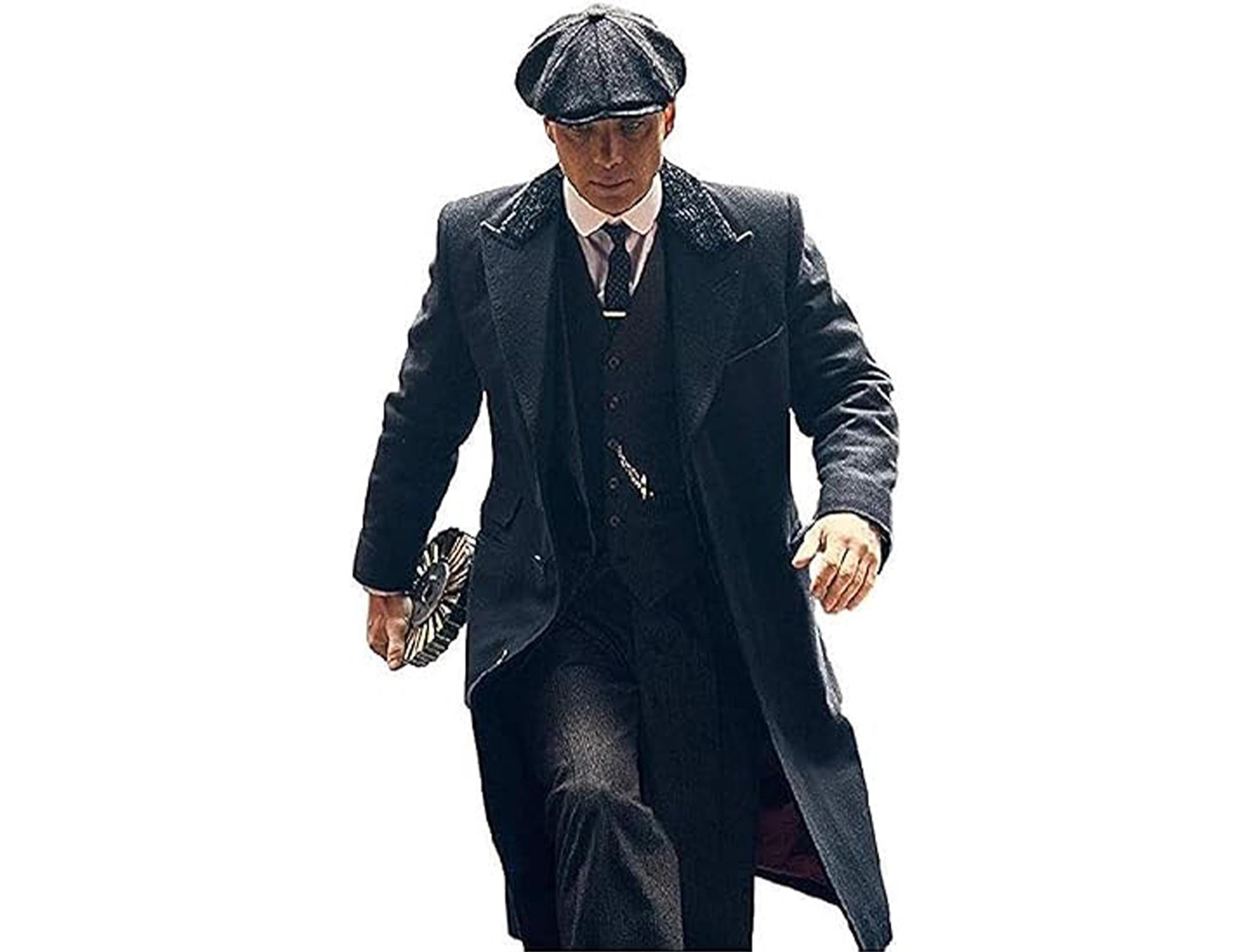 Men's Peaky Blinders Black Long Wool Overcoat, Thomas Shelby Long ...