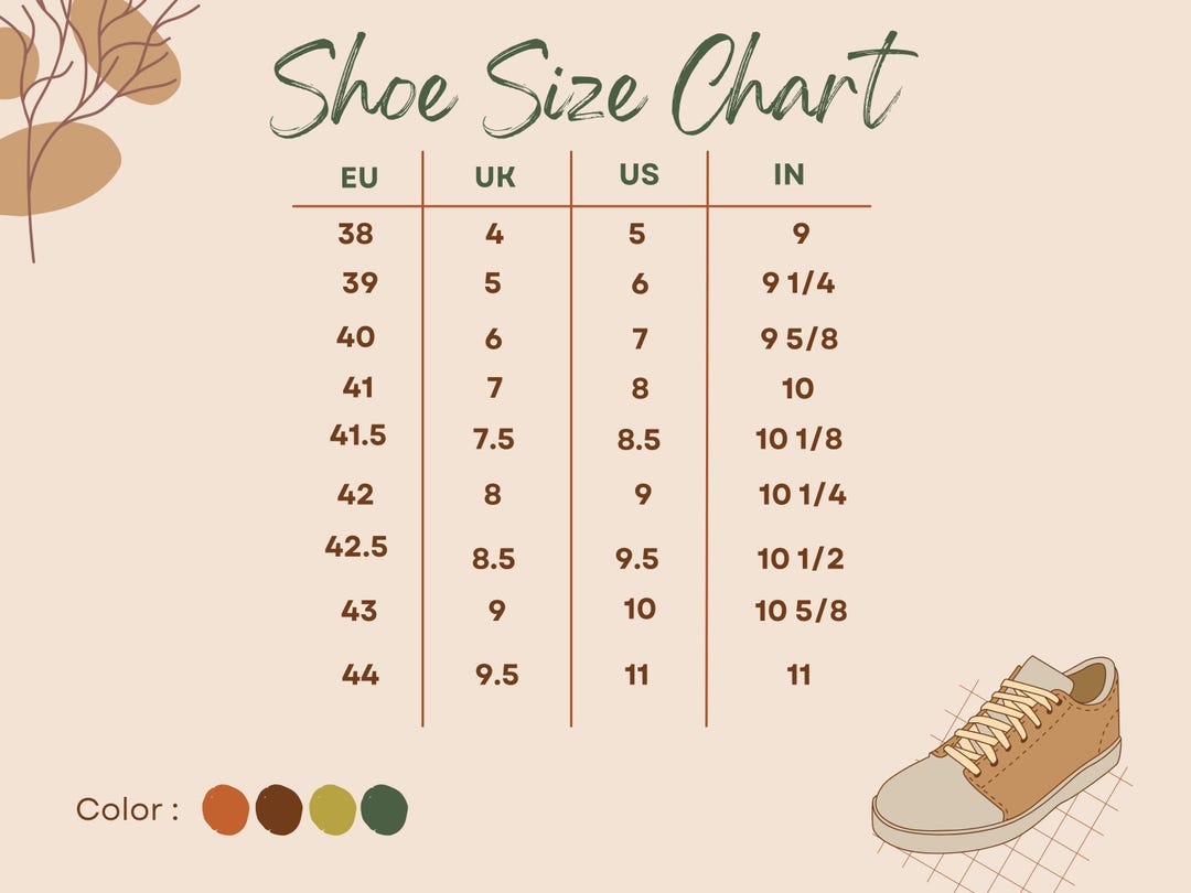 Ultimate Shoe Size Chart | Printable and Digital Shoe Sizing Guide for ...