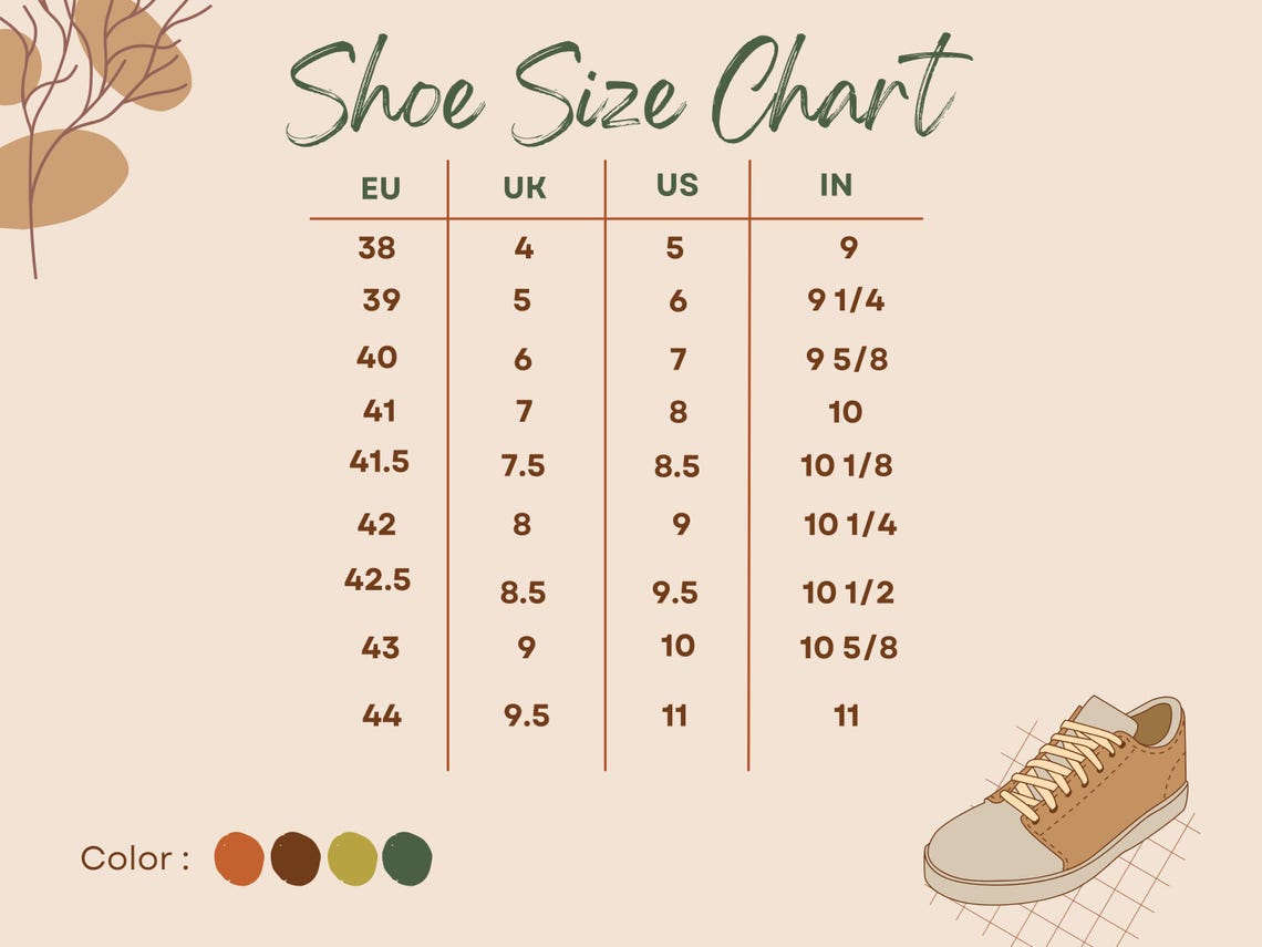 Ultimate Shoe Size Chart | Printable and Digital Shoe Sizing Guide for ...