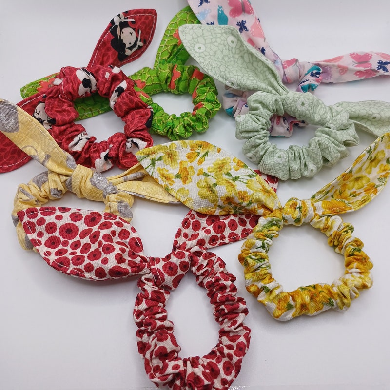 Rabbit Ear Hair Ties - Etsy