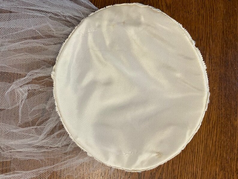 Vintage 1950s Ivory Wedding Half Hat Cap Headpiece Veil - Etsy