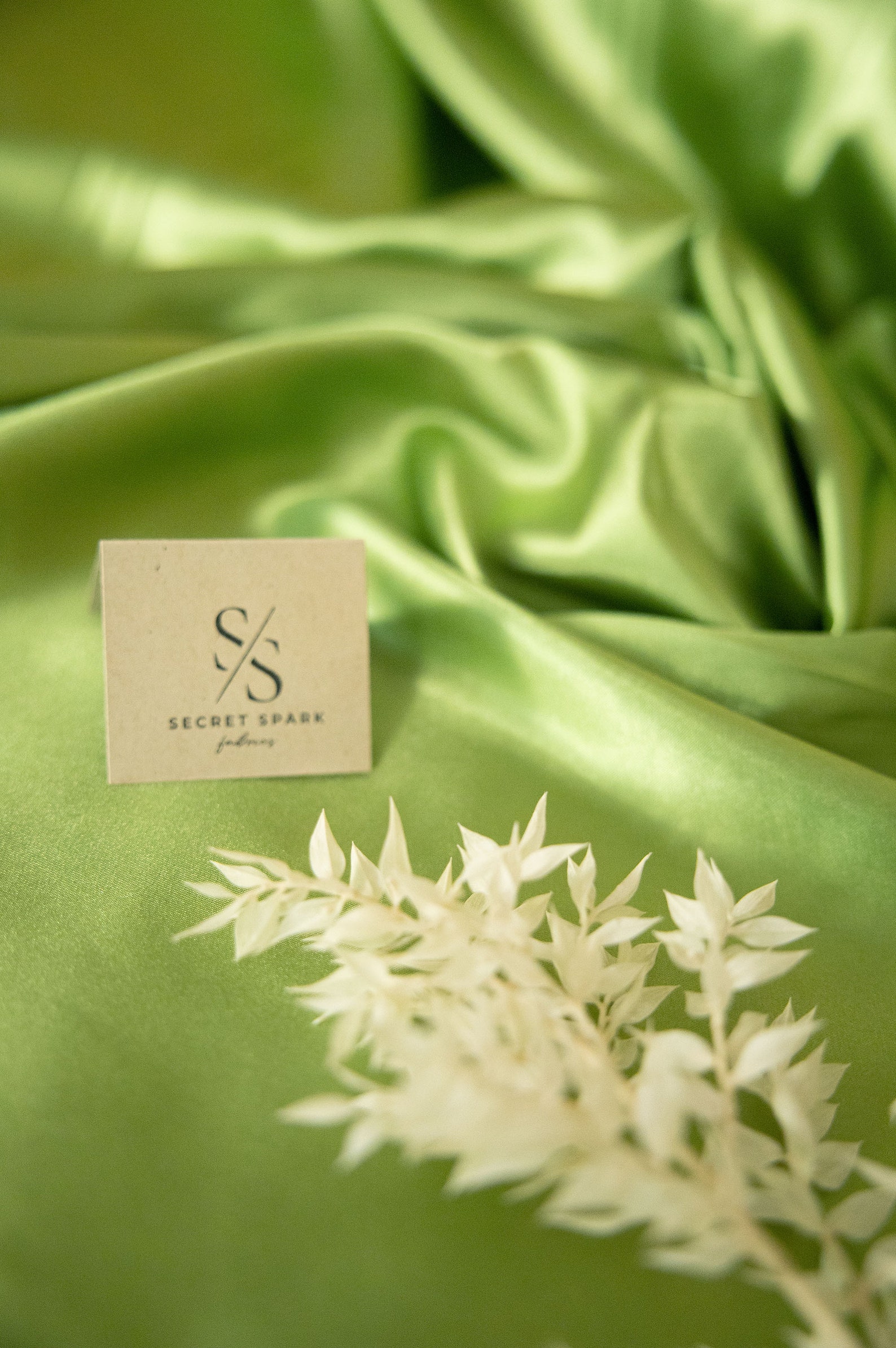Moss Green Soft Silky Satin Charmeuse Fabric 1 Way Stretch, Perfect for ...