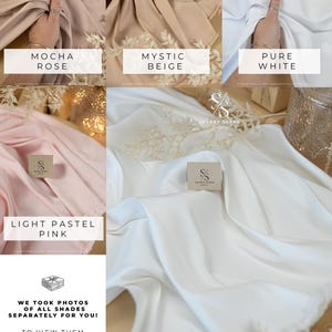 Royal Mikado Matte Stretch Satin Fabric by the Yard, Dense Twill Mikado ...