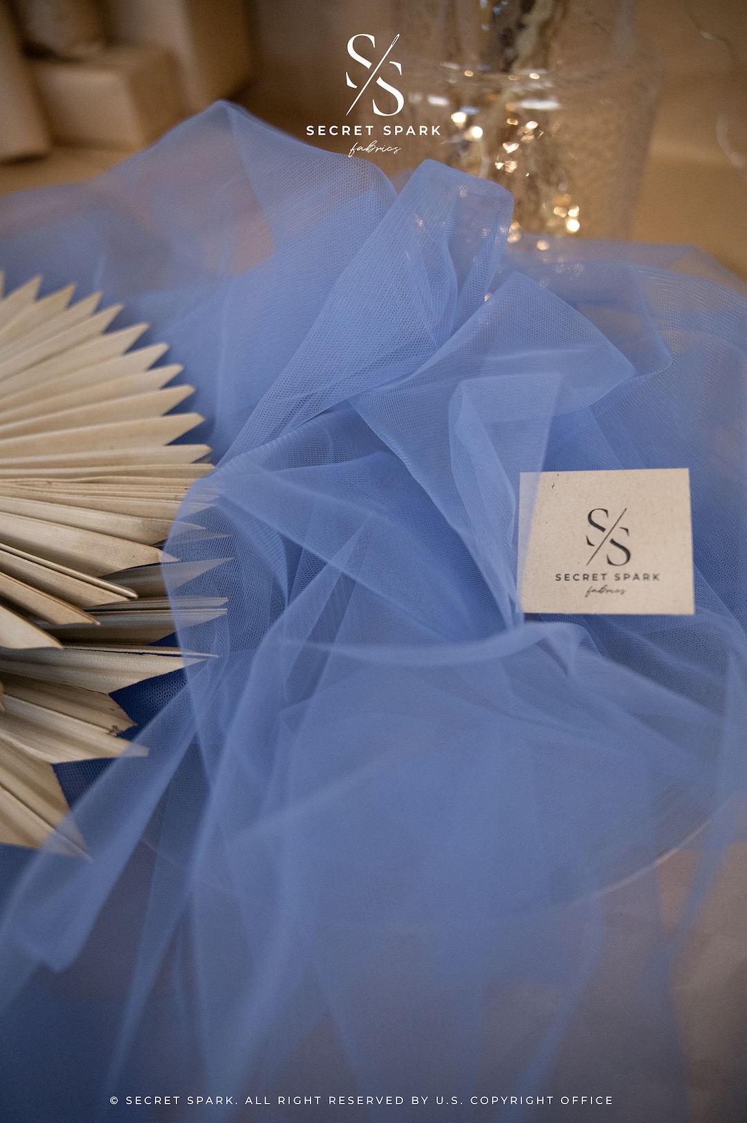Blueberry Soft and Matte Nylon Tulle Fabric by the Yard, Bulk Soft ...