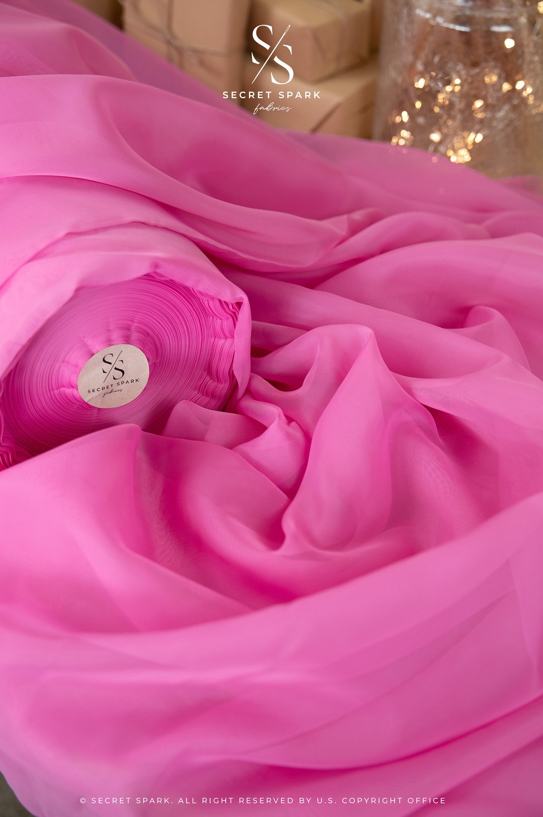 Soft Fuchsia Matte Organza 118in Wide, High-quality Soft Matte Organza ...