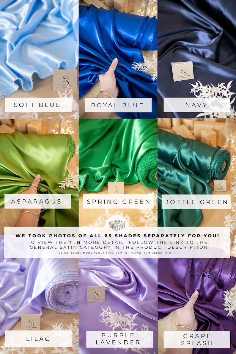 NEW Steel Blue Soft Silky Satin High Quality Fabric 1 Way Stretch ...