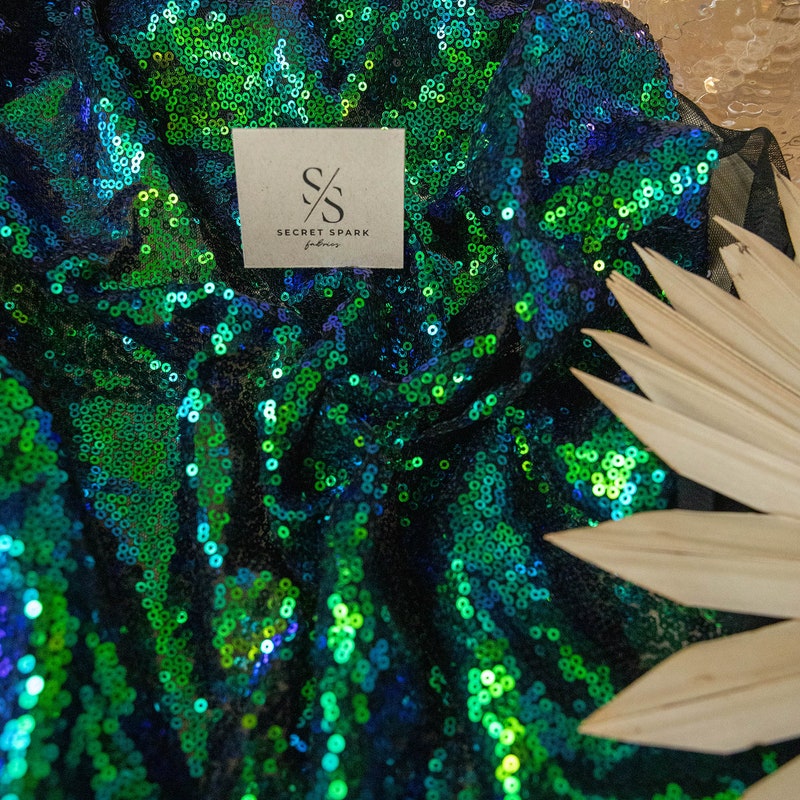 Green Sequins Tops - Etsy