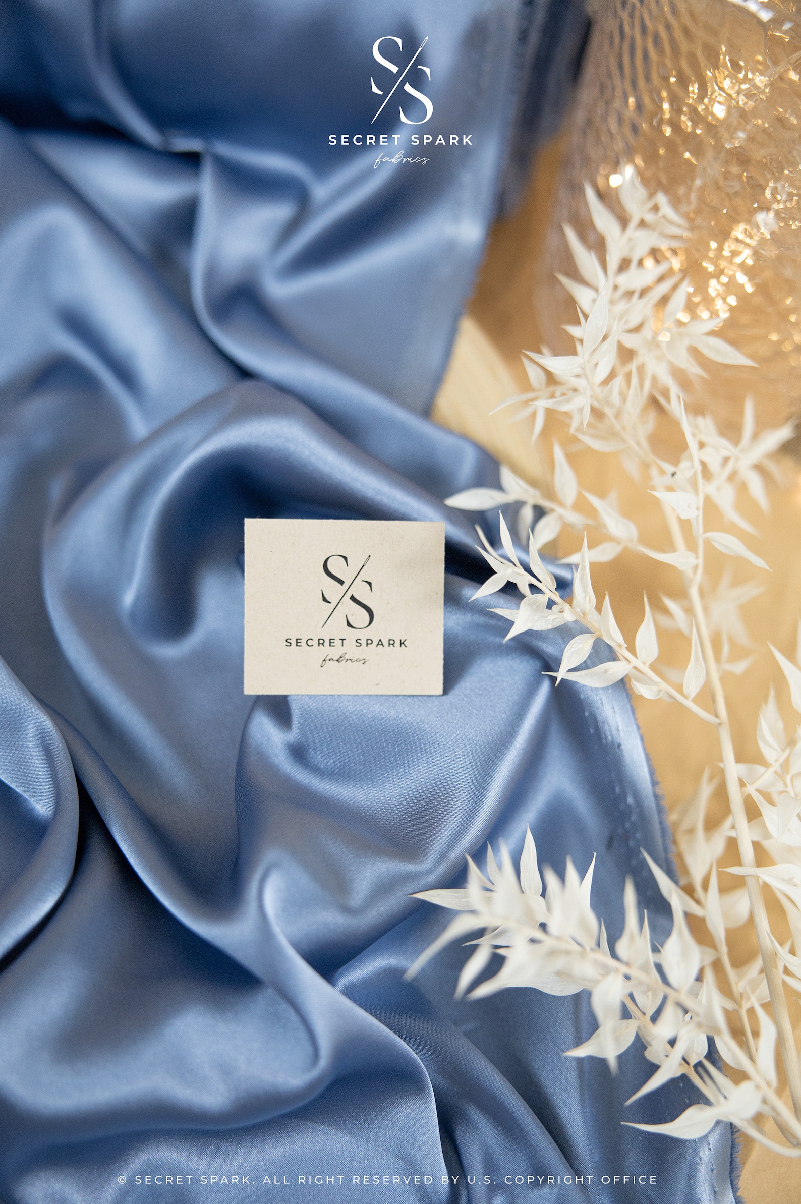 NEW Steel Blue Soft Silky Satin High Quality Fabric 1 Way Stretch ...