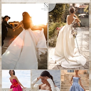 Royal Mikado Matte Stretch Satin Fabric by the Yard, Dense Twill Mikado ...