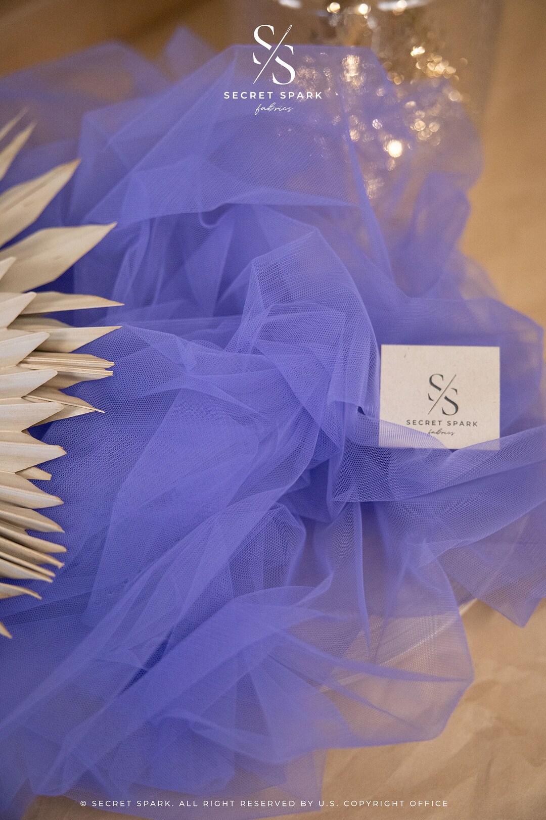 Violet Tulle Fabric by the Yard, Soft and Matte Tulle Mesh, Tulle for ...