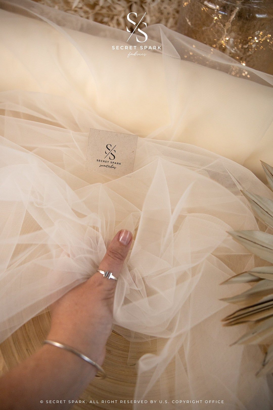 NEW! Cream Soft Matte Bridal Italian Tulle Fabric by the Yard, Softest ...