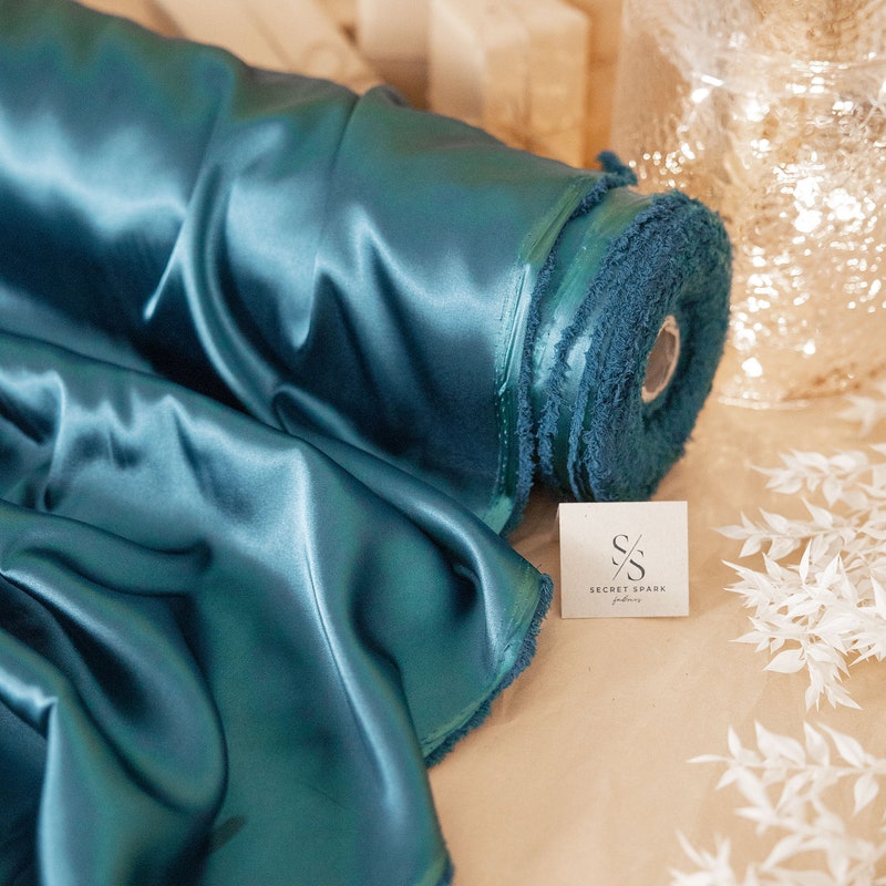 Teal Silk Scrunchies - Etsy