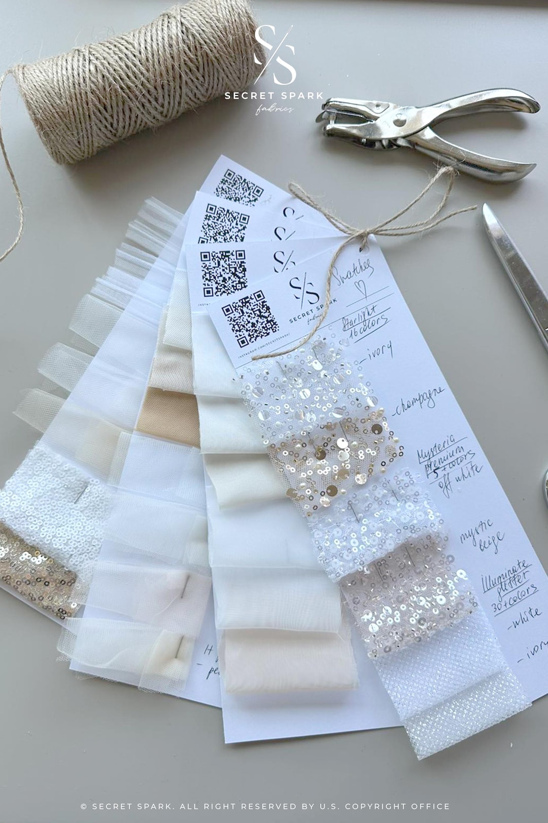 Bridal Fabric Swatches Bundle – Wedding Dress Material Samples: Chiffon ...