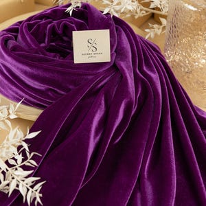 Purple Magenta Stretch Velvet – Bold 4-way Velour With Smooth Texture ...