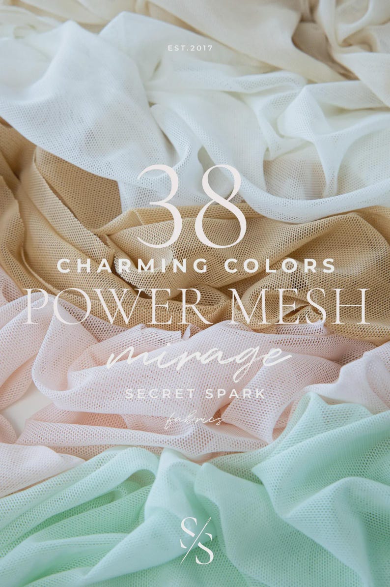 NEW Power Mesh Fabric for Activewear, Lingerie, Dance, Layering ...