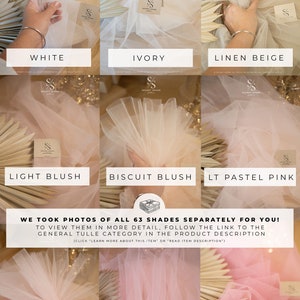 NEW! Blush Italian Soft Tulle Fabric by the Yard, Soft and Matte Tulle ...