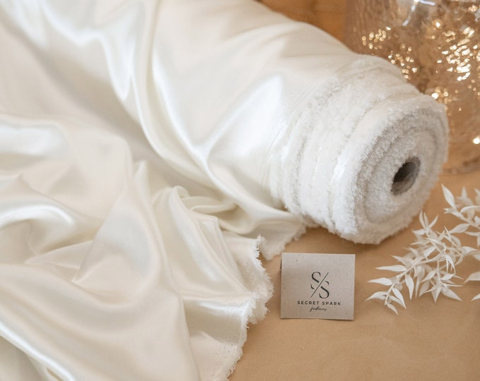 Purple Lavender Soft Silky Satin Fabric, Trendy One Way Stretch ...