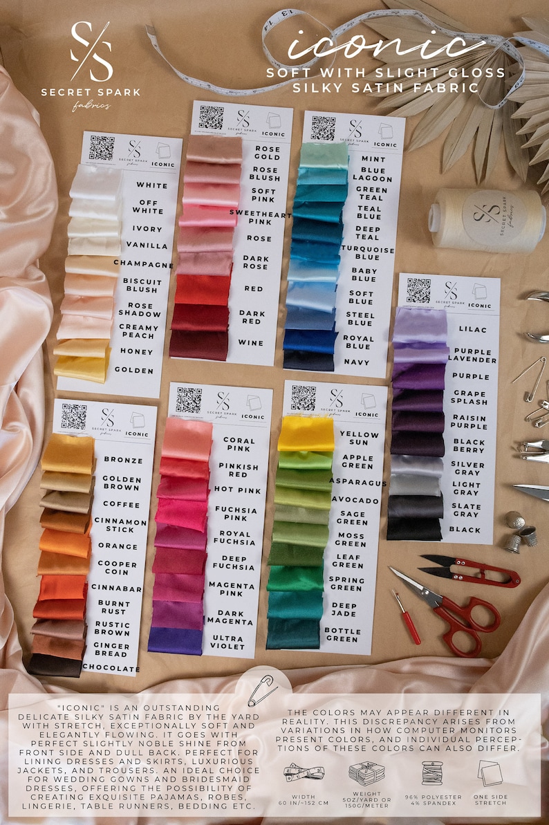 Deep Jade Silky Satin Airy & Light Weight Fabric One Way Stretch With ...