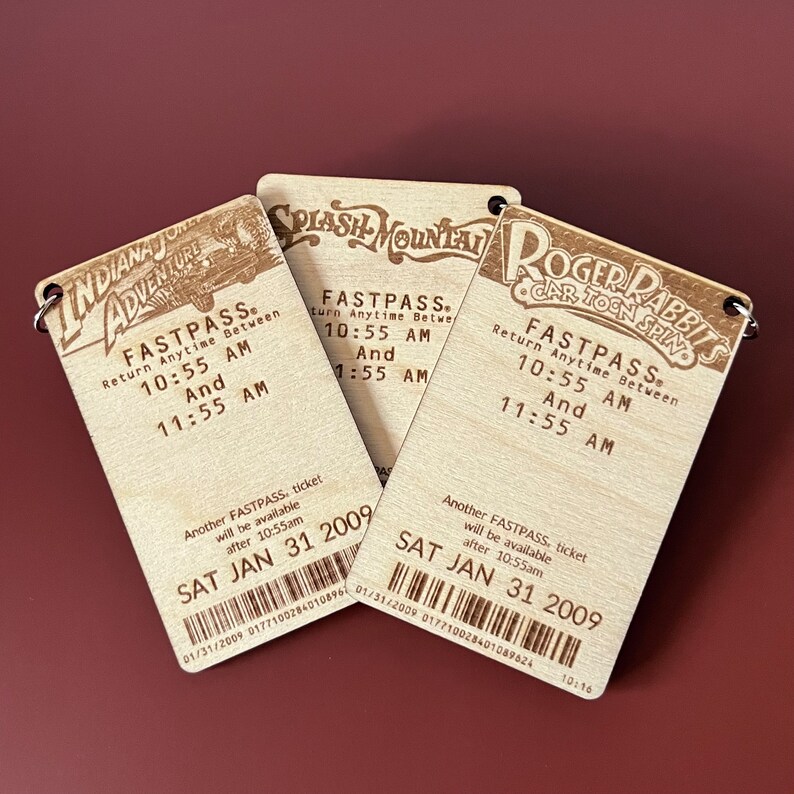 Indiana Jones Adventure Disneyland Fastpass Bag Tag - Etsy