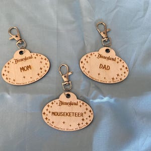 Disneyland Name Tag Keychain - Etsy