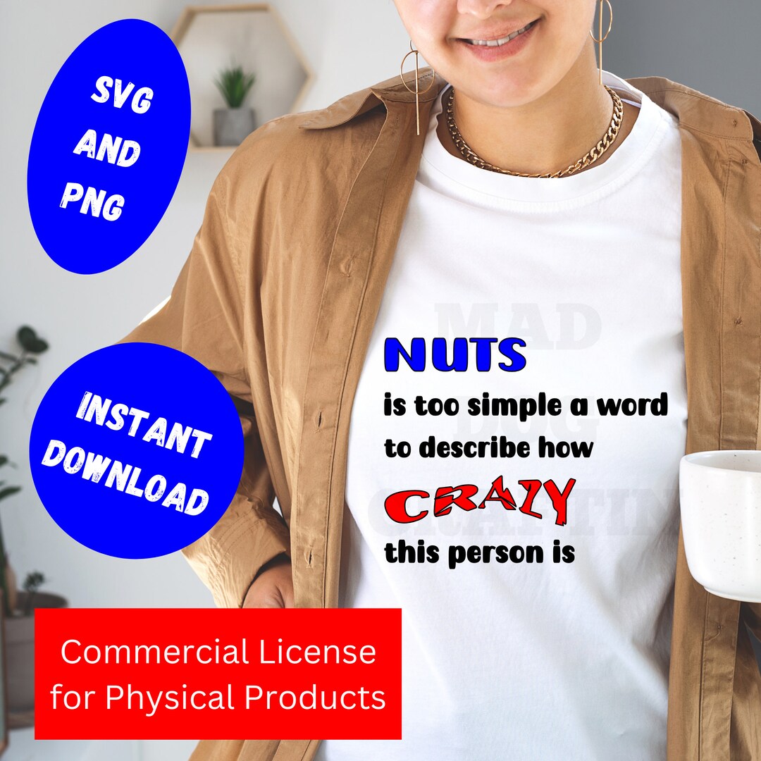 Funny Nuts Quote SVG, Unique Reunion Gift, Crazy Family Quote, Nuts ...