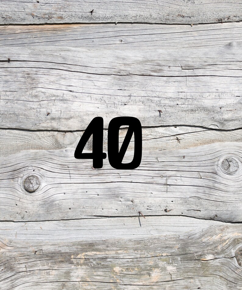 Numbers SVG Bundle, Numbers 1-40, Birthday Decorations, Number Stickers ...