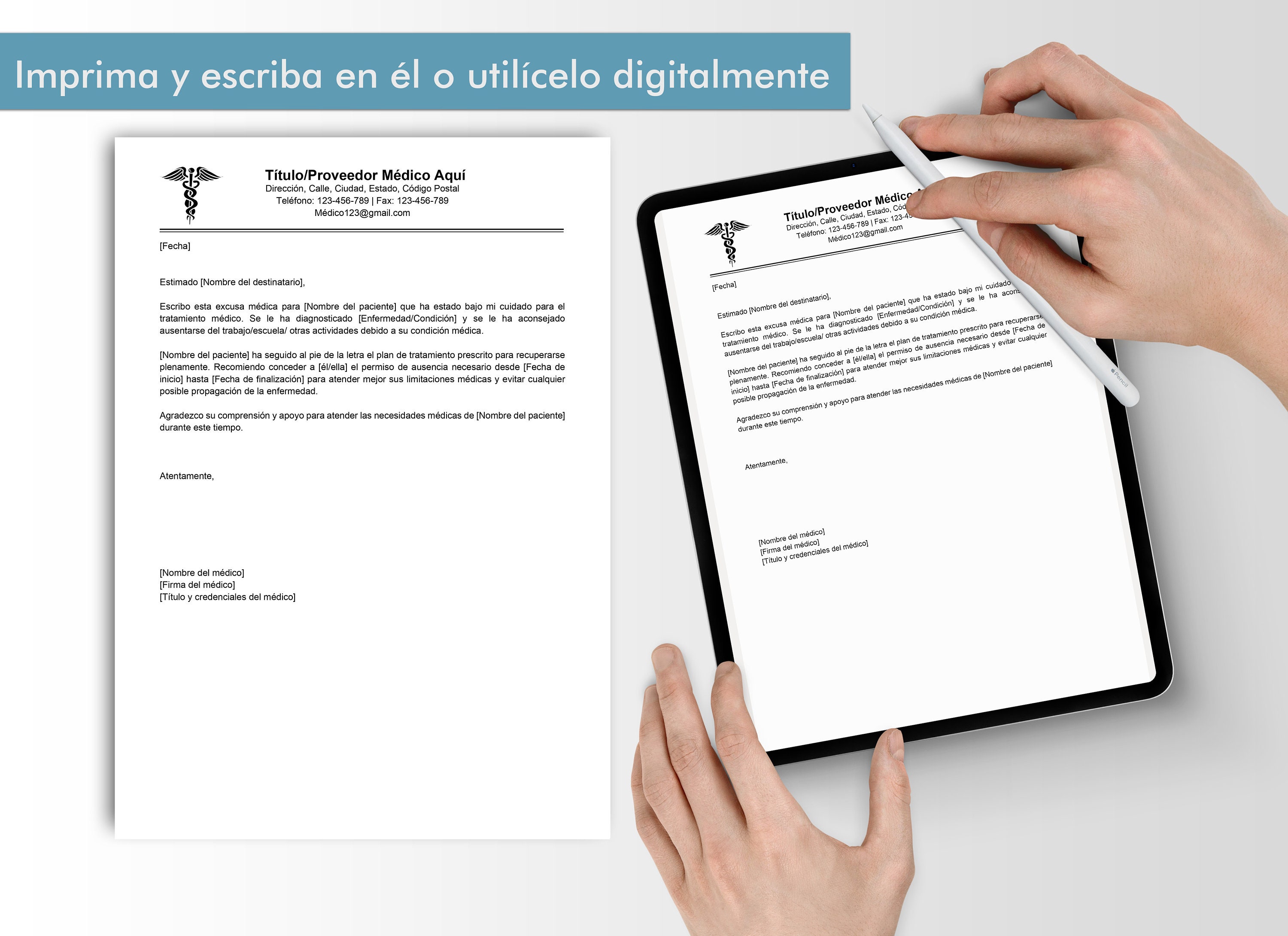 Nota De Excusa Medica, Nota Medica Para La Escuela, Hospital Excuse ...