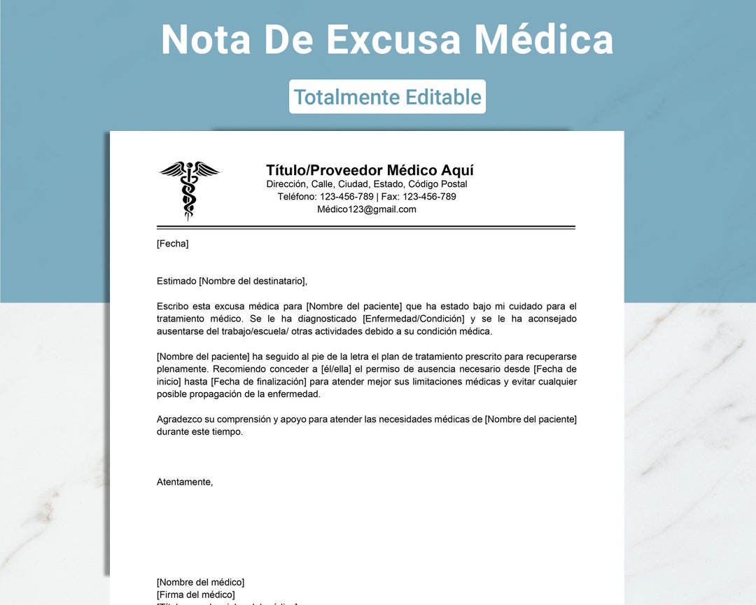Nota De Excusa Medica Nota Medica Para La Escuela Hospital Excuse