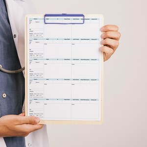 Editable Nurse Report Sheet 5 Patient Nursing Brain W/ Hourly Rounding ...