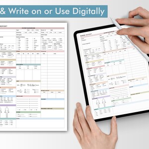 Editable Telemetry Nurse Report Sheet Med Surg Nursing Brain Sheet ...