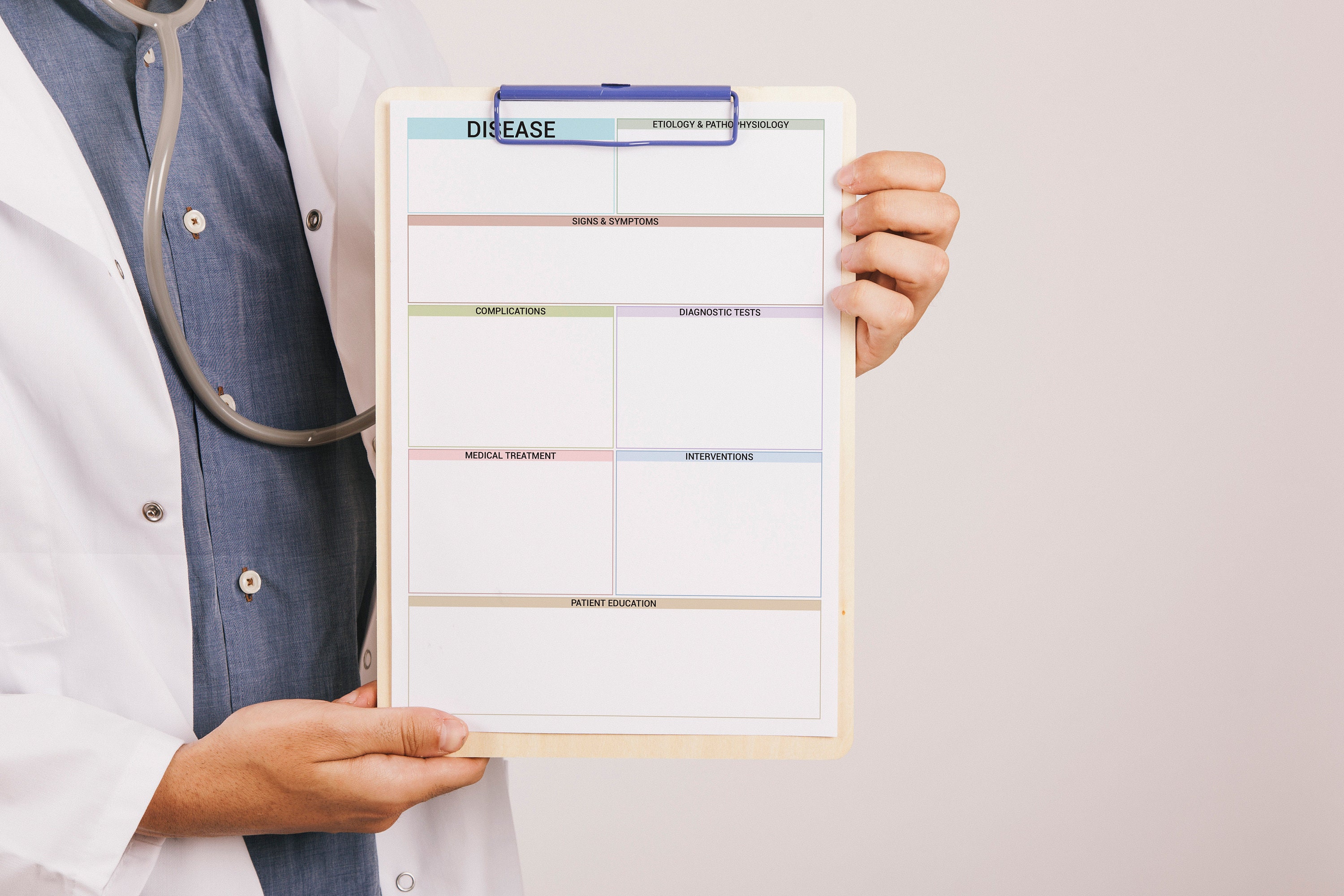 Editable Med Surg Study Template Nursing Disease Process Template ...