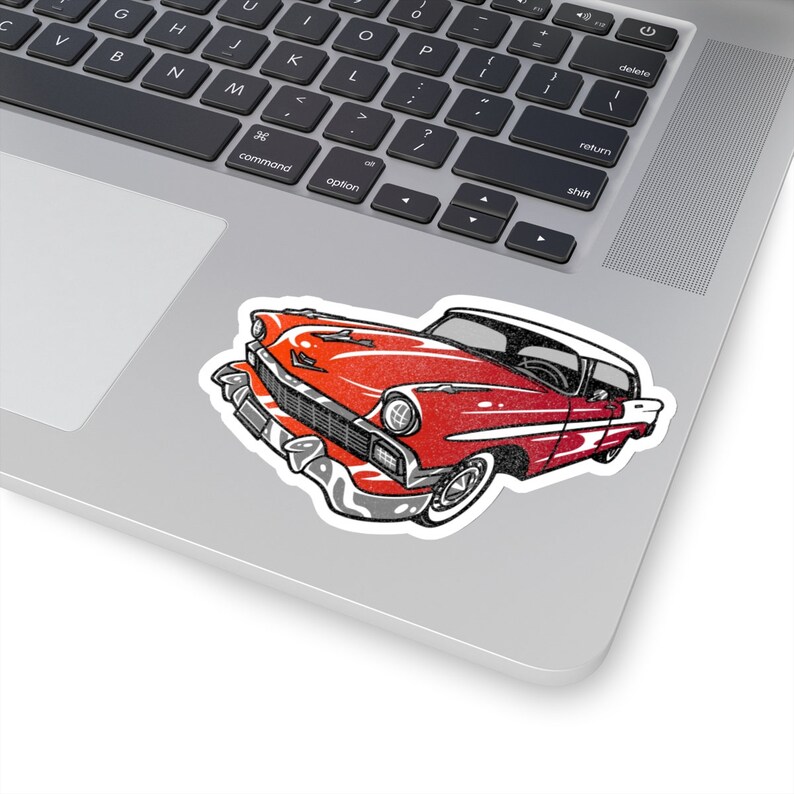 Classic Car Chevy Bel Air Vinyl Sticker | Indoor Outdoor Decal | 2x2 ...
