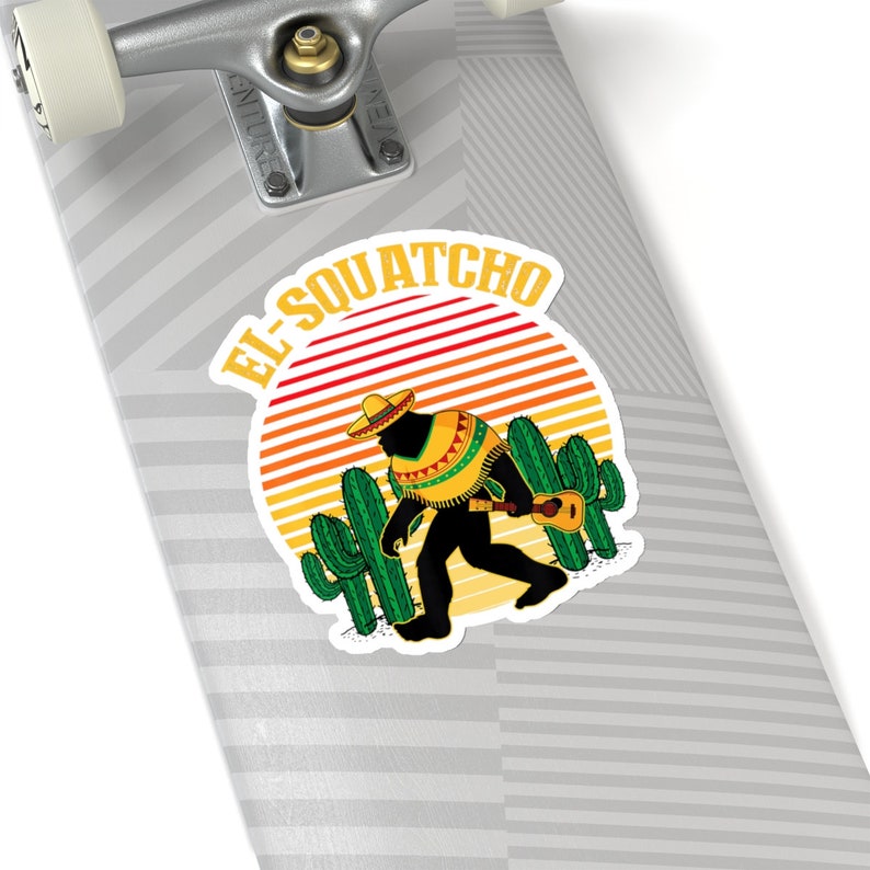 El-squatcho Sasquatch Bigfoot Kiss-cut Sticker | Water Bottle, Laptop ...