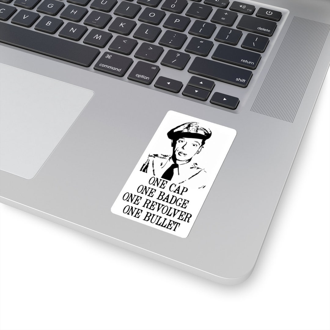 Barney Fife One Cap One Badge One Revolver One Bullet Kiss-cut Sticker ...