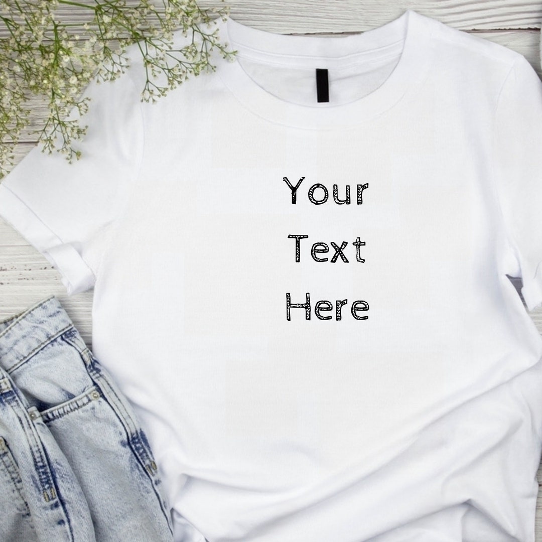 Custom T-shirt Classic Unisex Cotton Shirt Personalized Matching Family ...