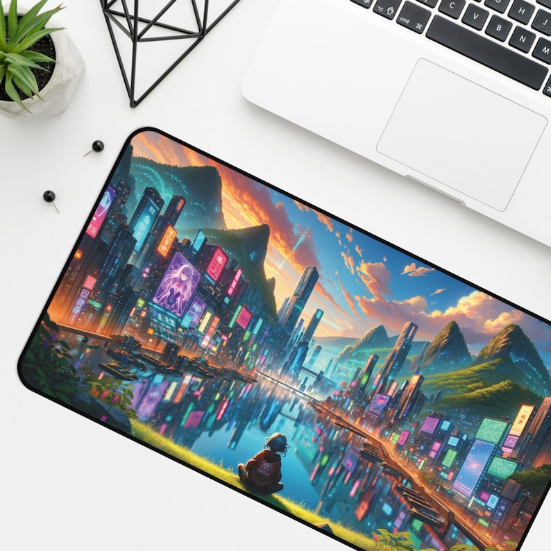 Kawaii Anime Girl Desk Mat, Anime Gaming Mousepad, Cute Anime Lover ...
