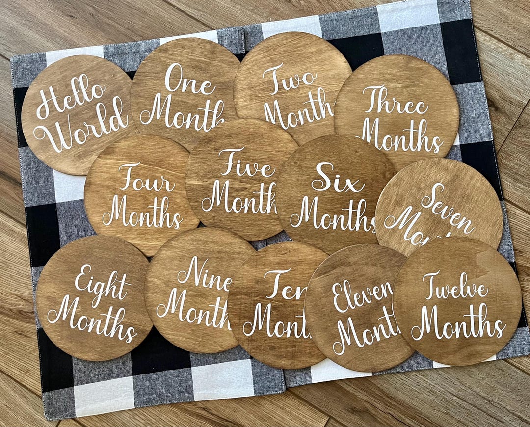 Newborn Photo Growth Signs - Etsy