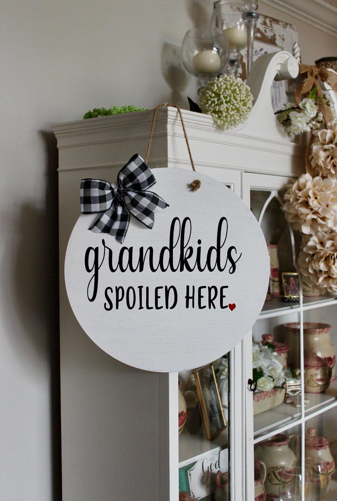 Grandkids Spoiled Here Sign farmhouse Sign Rustic Farmhouse Country ...