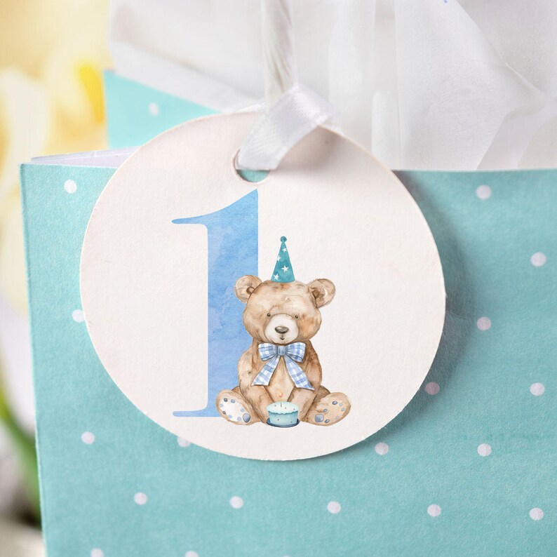 Little Boy Bear First Birthday, PNG, Clip Art, Digital Download, 300 ...
