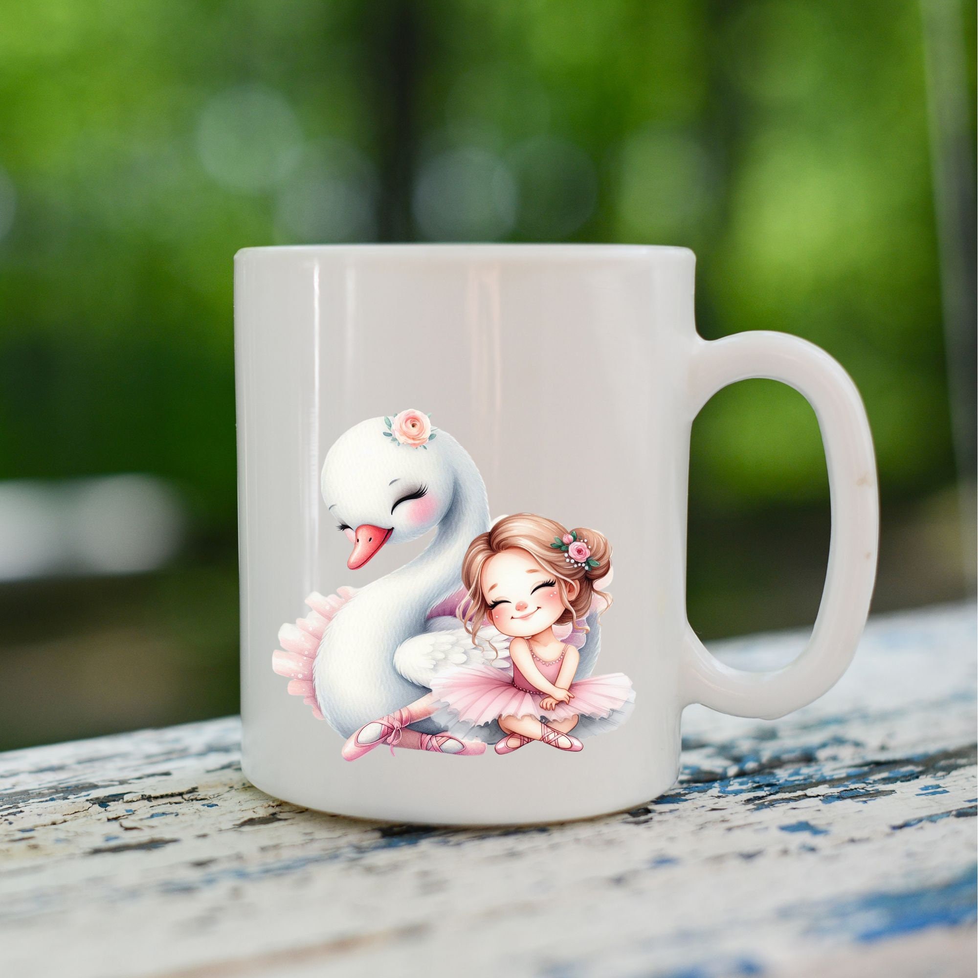 Swan and Ballerina Cuddles, PNG, Clip Art, Digital Download, 300 Dpi ...