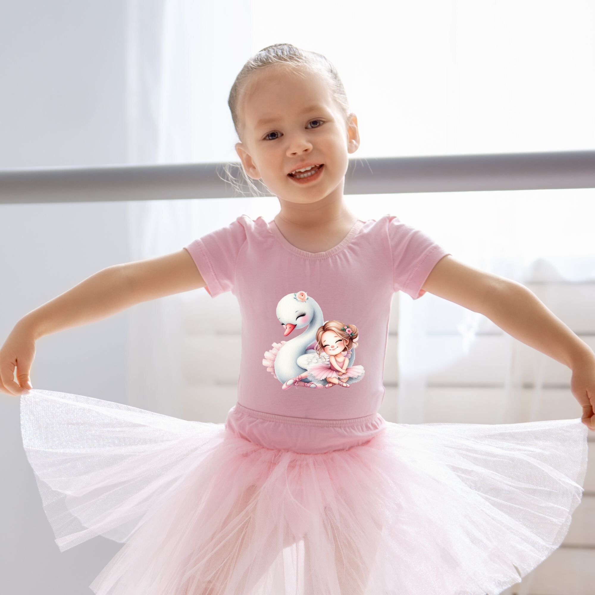 Swan and Ballerina Cuddles, PNG, Clip Art, Digital Download, 300 Dpi ...