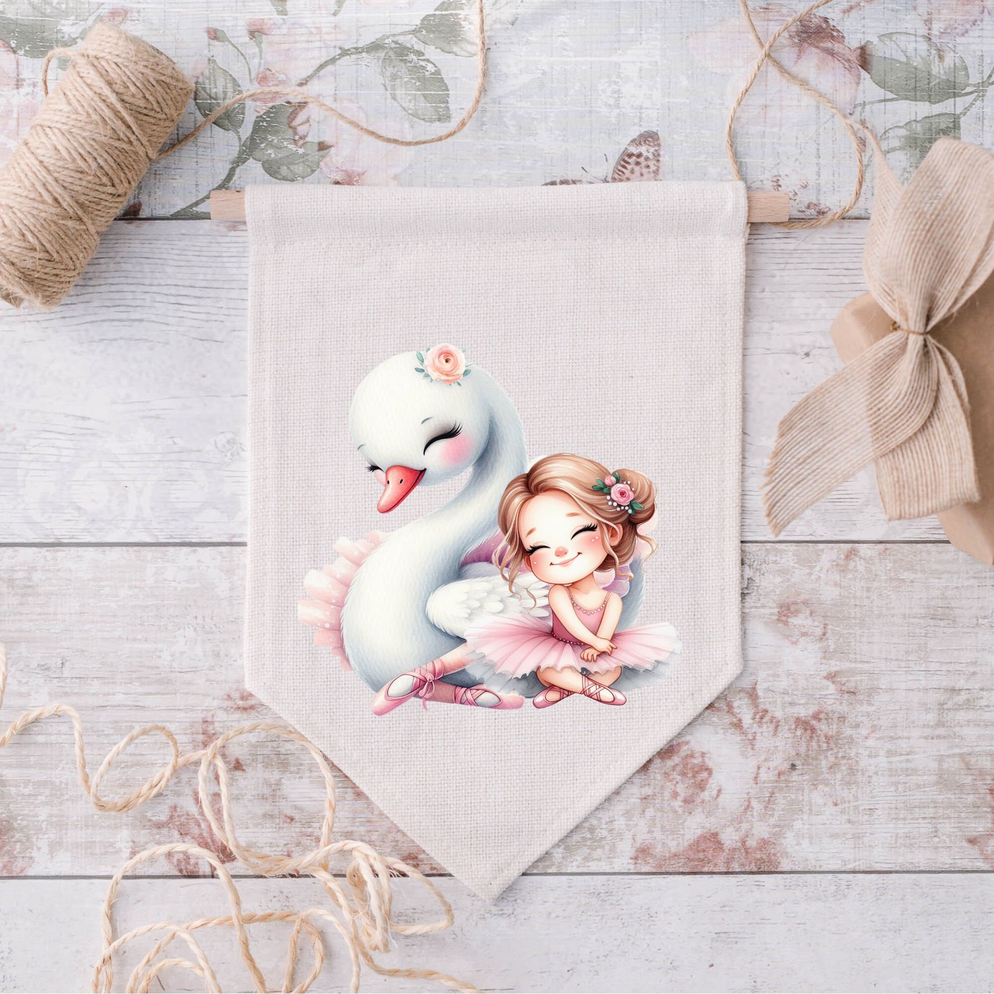 Swan and Ballerina Cuddles, PNG, Clip Art, Digital Download, 300 Dpi ...