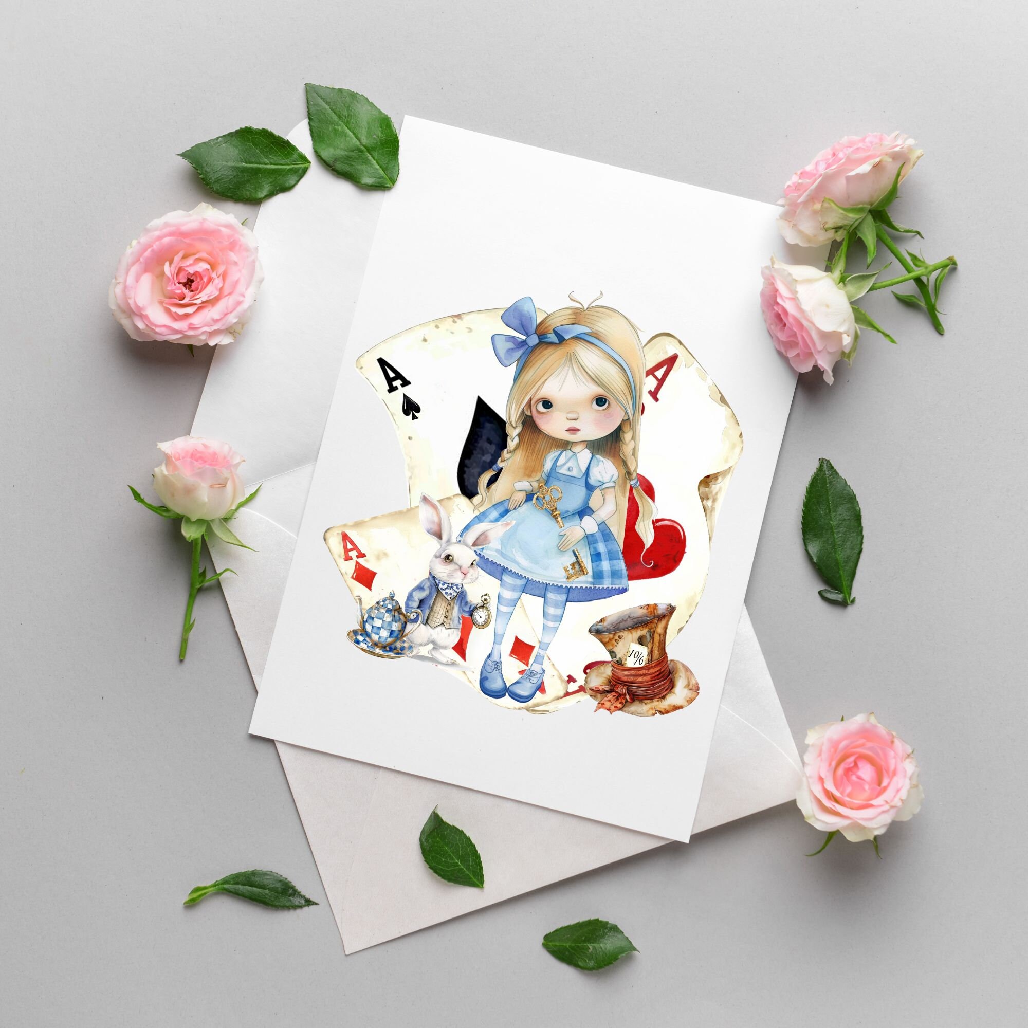 Alice in Wonderland, PNG, Clip Art, Digital Download, 300 DPI ...