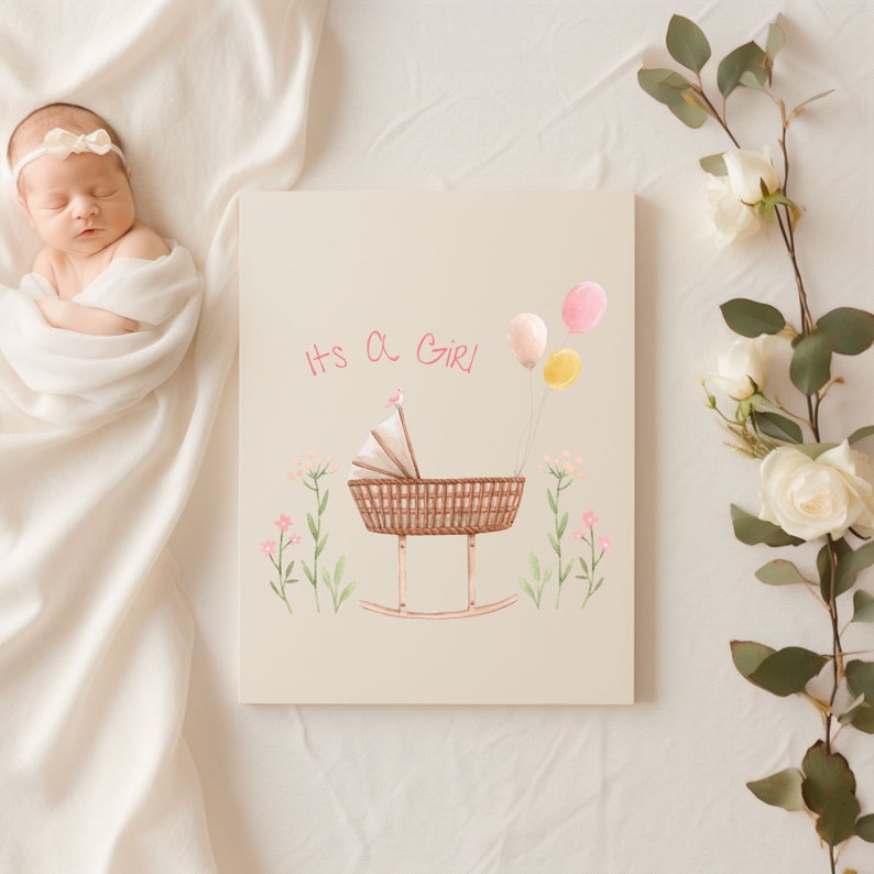 Its A Girl PNG, Clip Art, Digital Download, 300 DPI, Commercial Use ...