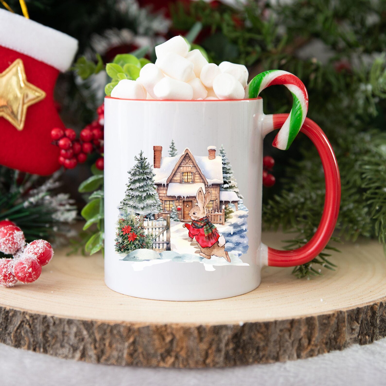 Peter Rabbits Christmas Cottage, PNG, Clip Art, Digital Download, 300 ...