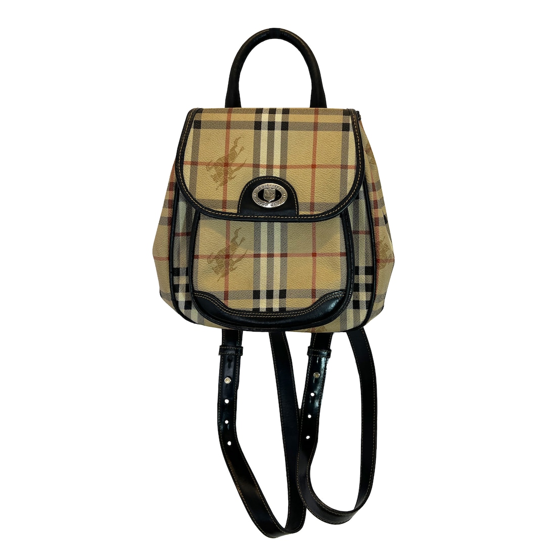 Vintage Burberry Backpack - Etsy