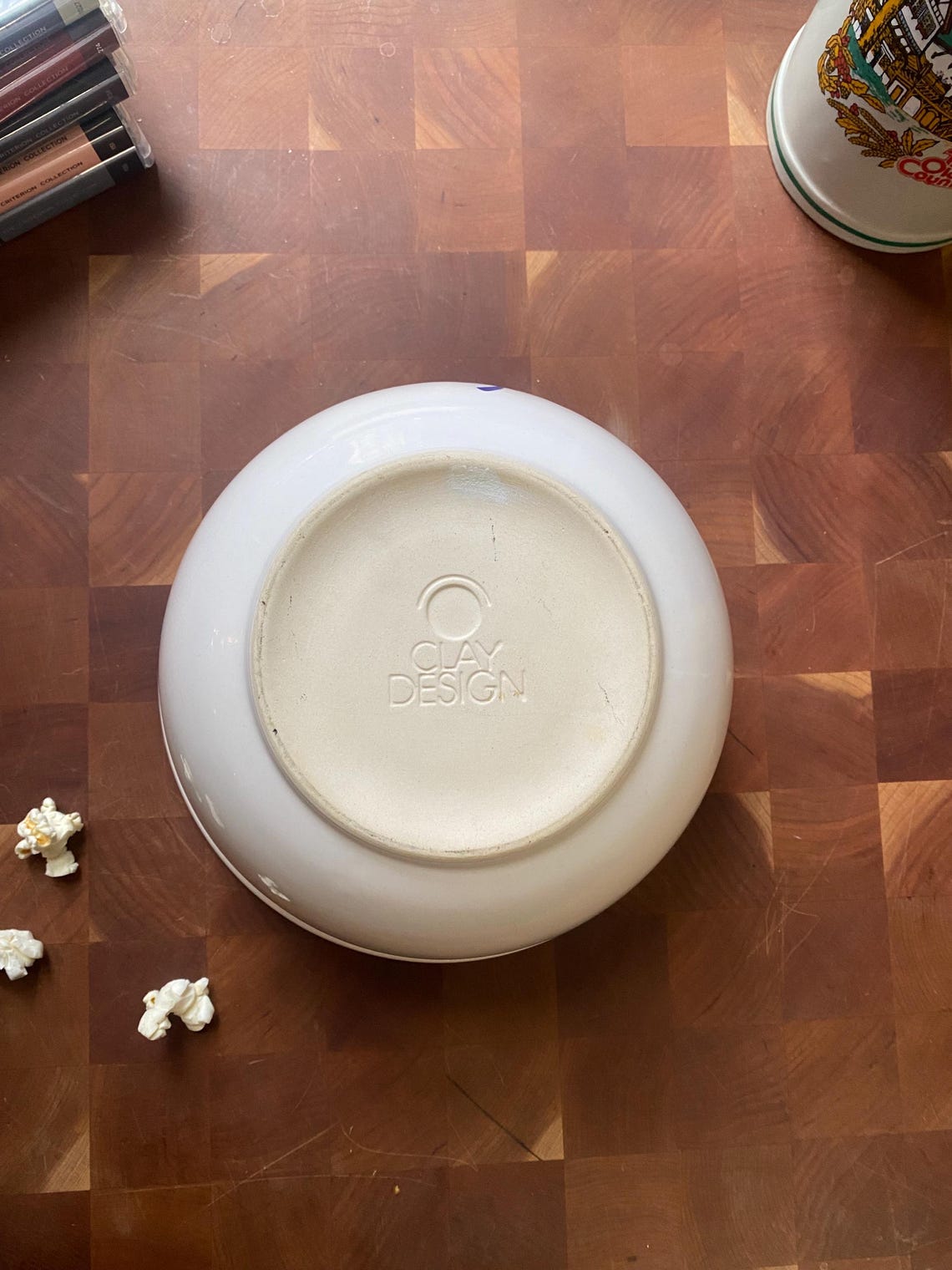 Clay Design Ceramic Popcorn Bowl - Etsy