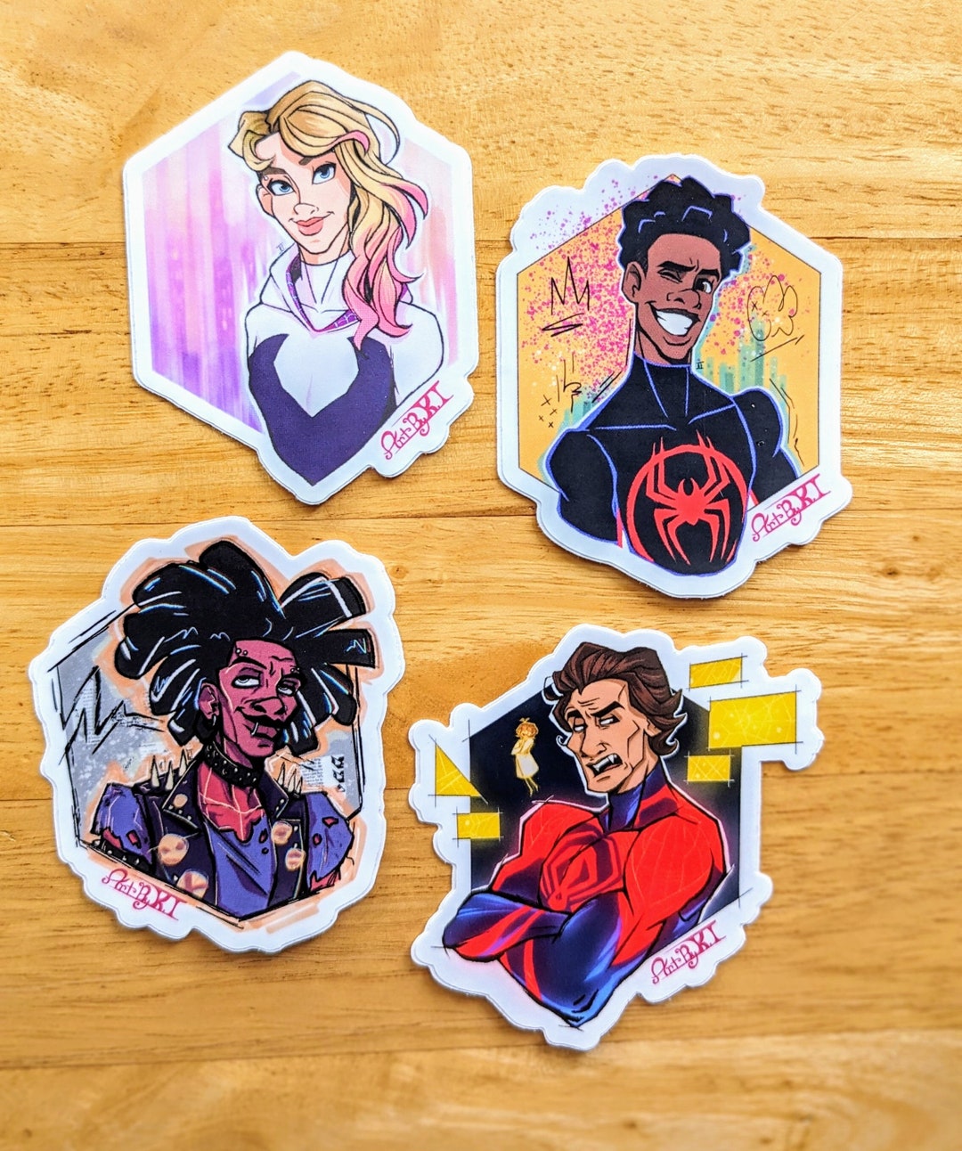 Spiderverse Vinyl Stickers | Gwen Stacy | Miles Morales | Hobie Brown ...