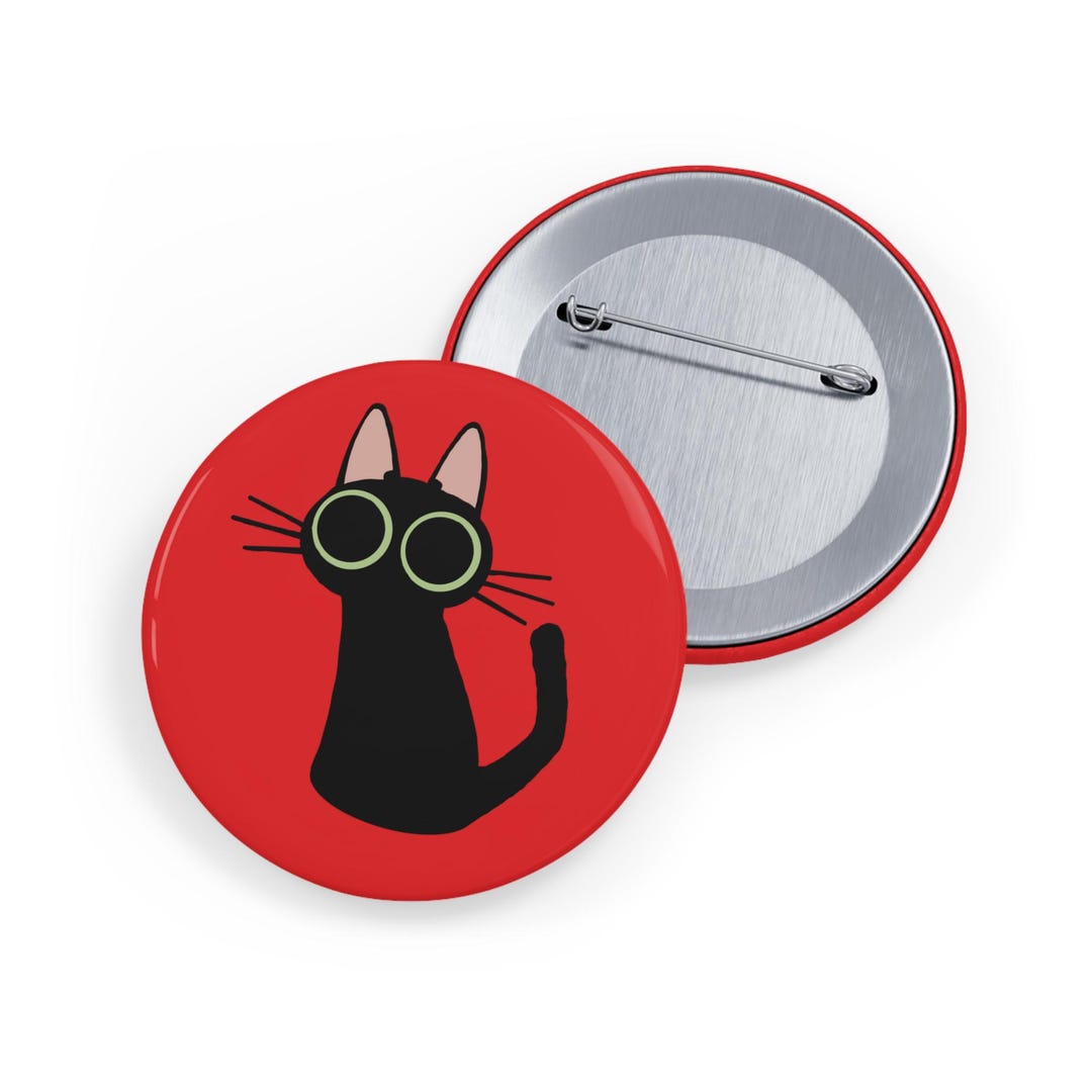 Trigun, Kuroneko-sama Pin, Lord Black Cat Button, Black Cat Space - Etsy