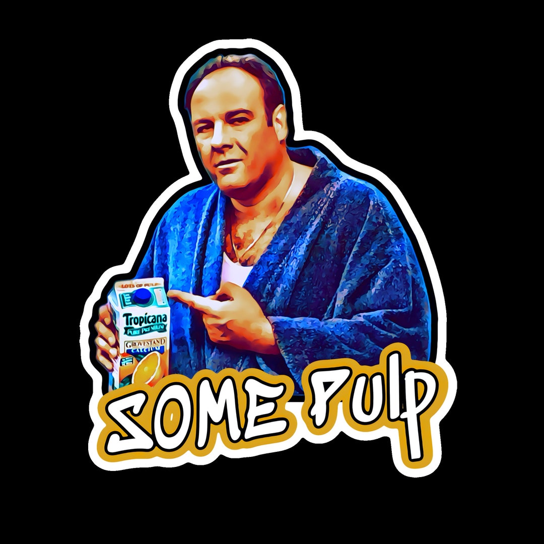 The Sopranos Tony Soprano SOME Pulp Vinyl Sticker - Etsy